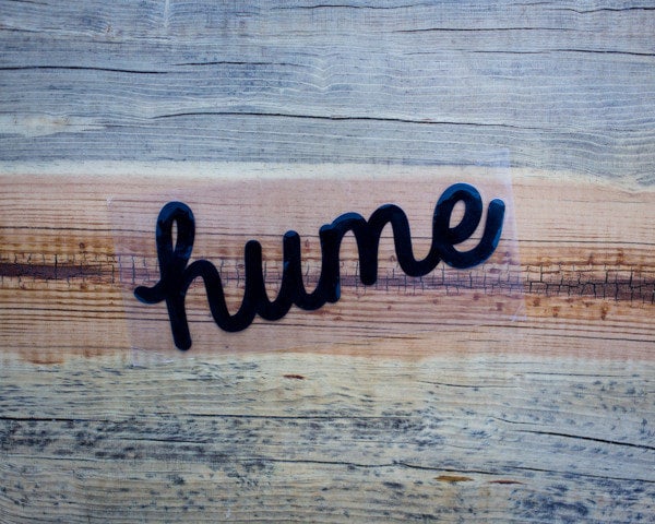 Cursive Hume Sticker | Hume Supply Co + Apparel